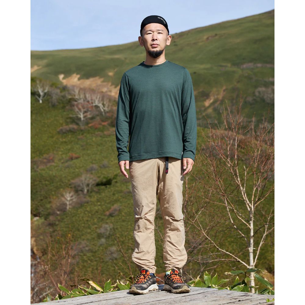 [sn]xYAMA HACKマウンテンベーシックTシャツ長袖 / Deep Forest Mountain Basic Tee L/S ...