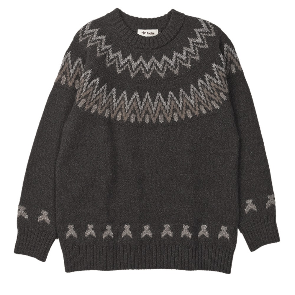 フィッシングノルディックセーター / チャコール Fishing Nordic Sweater 6115562 カットソー メンズ [25FW ...