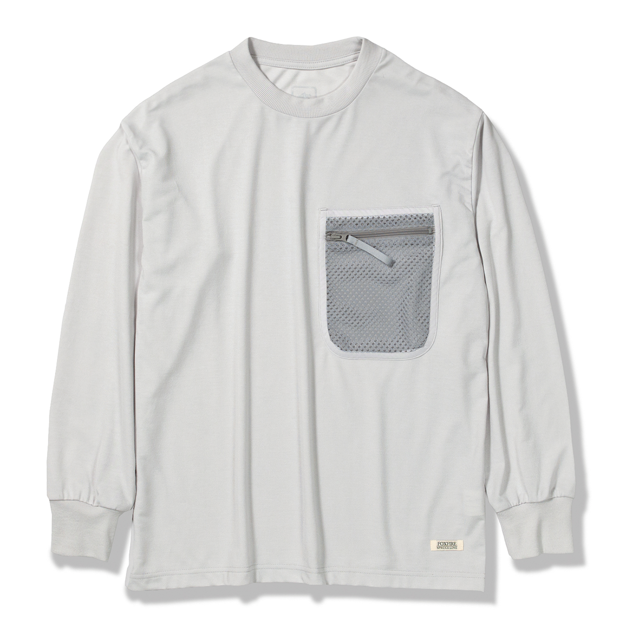 TSベーシックメッシュポケティー / ライトグレー TS Basic Mesh Pocket Tee 6215550 カットソー メンズ [25SS]｜フォックスファイヤー / Foxfire ...