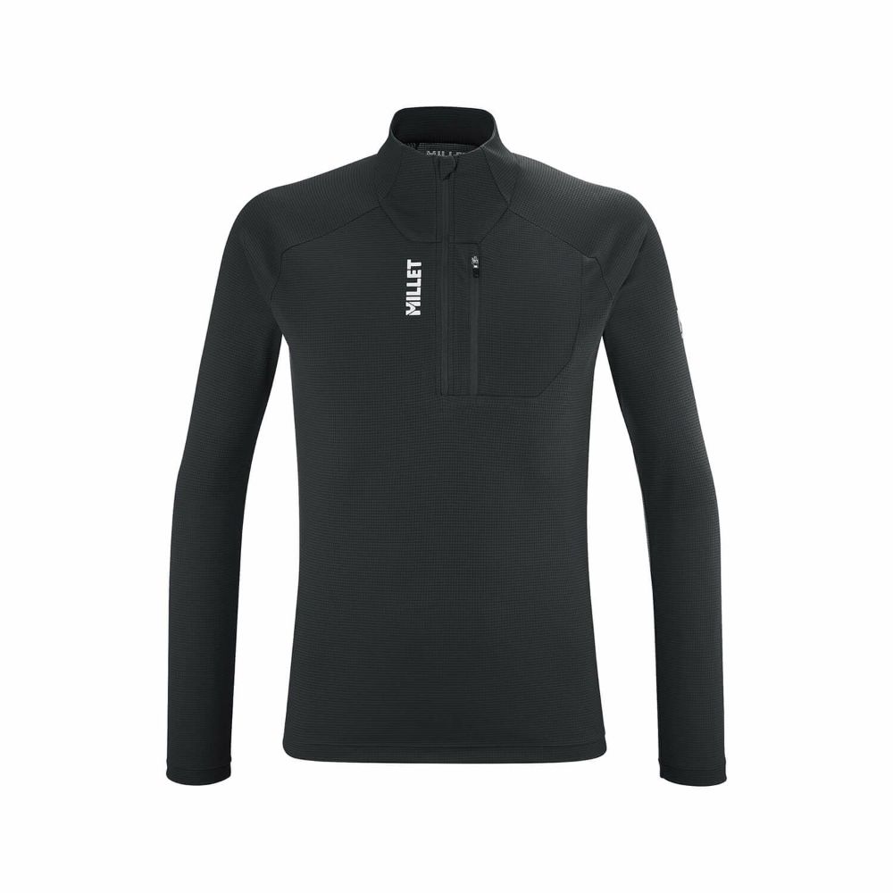 カメット ジップTシャツ ロングスリーブ / BLACK - NOIR KAMET TS ZIP LS M MIV10454 シャツ メンズ ...