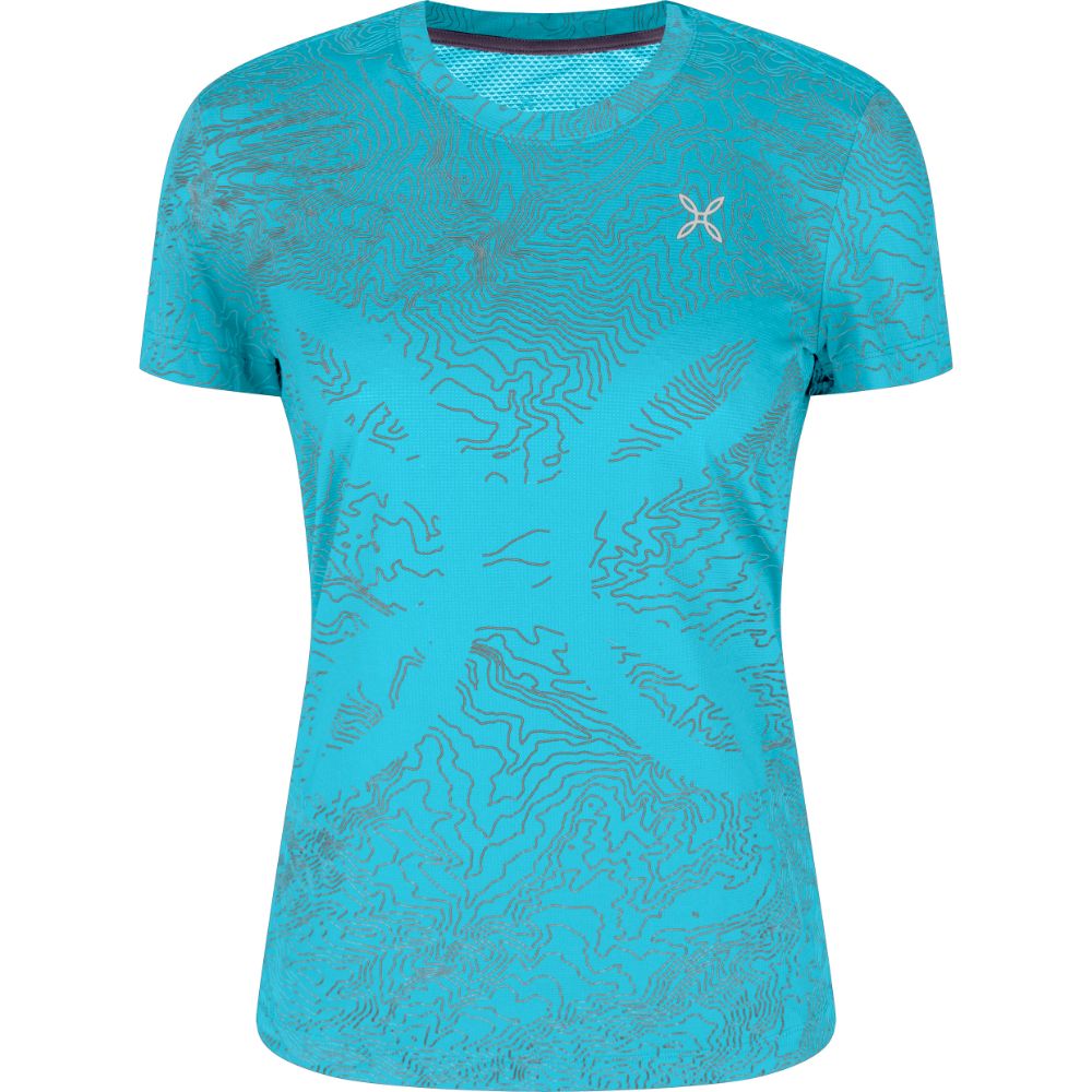 トポグラフィックサブライムTシャツウーマン / TURQUOISE/G・BLUE Topographic Sublime Tshirt ...
